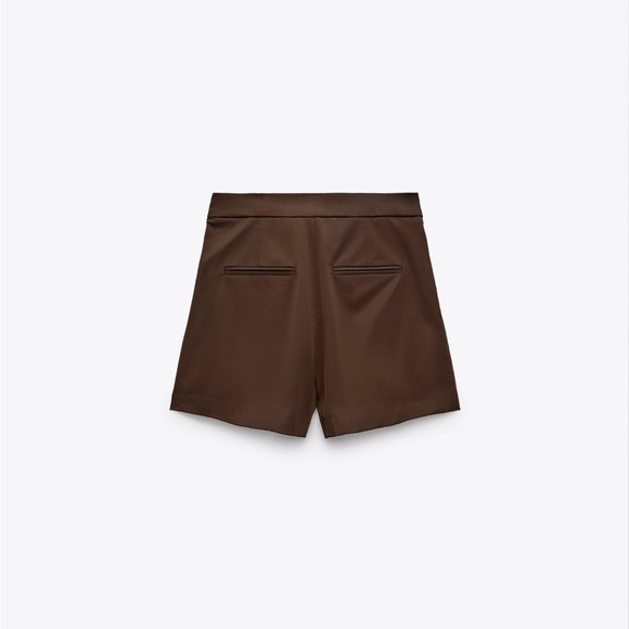 Zara | Shorts | Zara Brown Satin Shorts | Poshmark